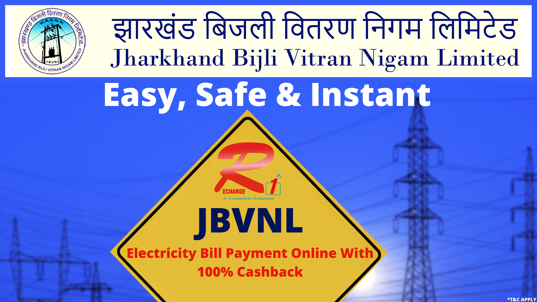 Easy Safe Instant JBVNL Electricity Bill Payment Online Easy Safe Instant JBVNL Electricity Bill Payment Online